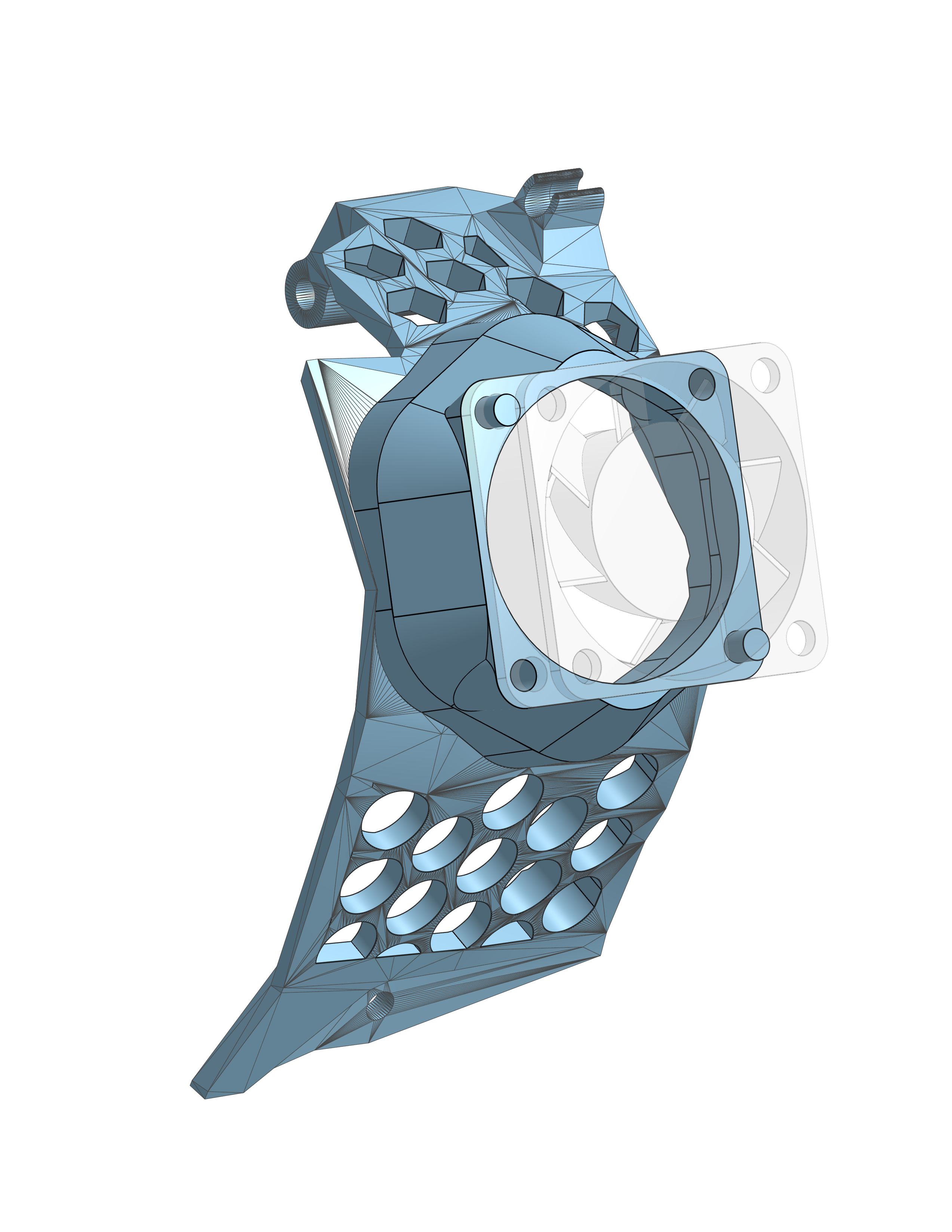 Stealthburner vented door w/3010 fan and extra room for CAN EBB by ...