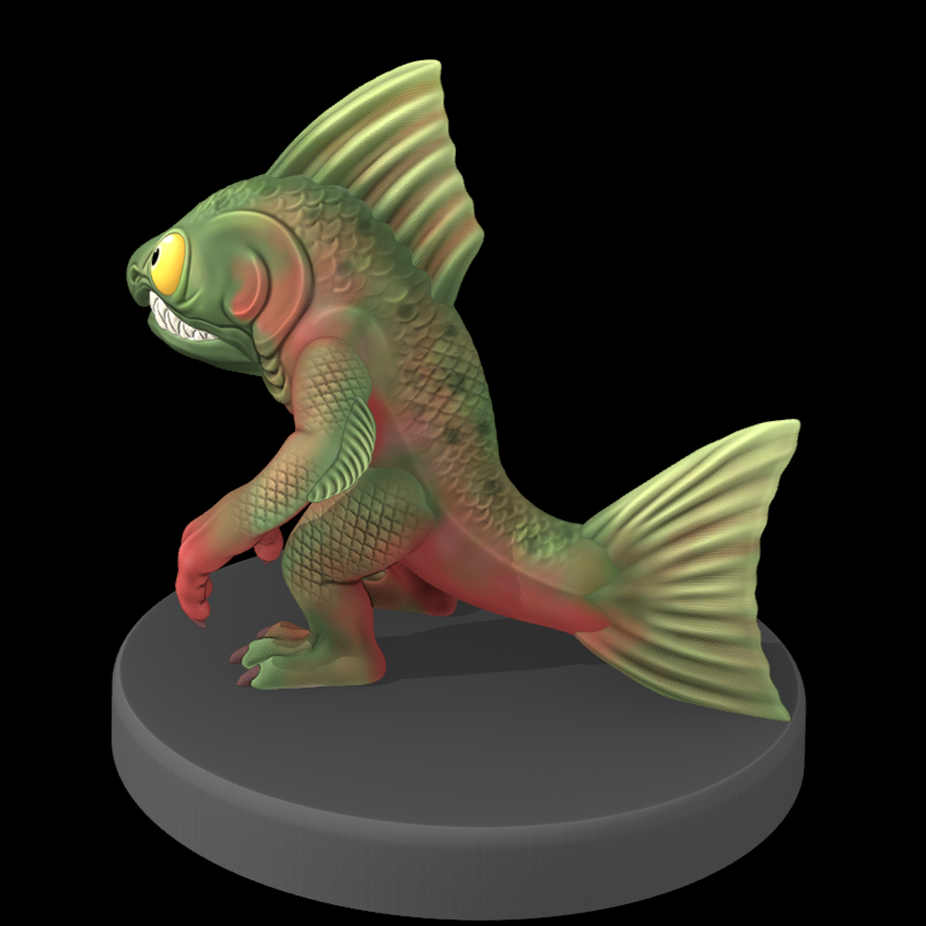 Salmonid Fishfolk by Clay Rade | Download free STL model | Printables.com