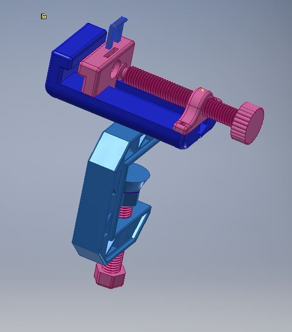 Vise for desk with clamp by Lubomir Georgiev | Download free STL model ...