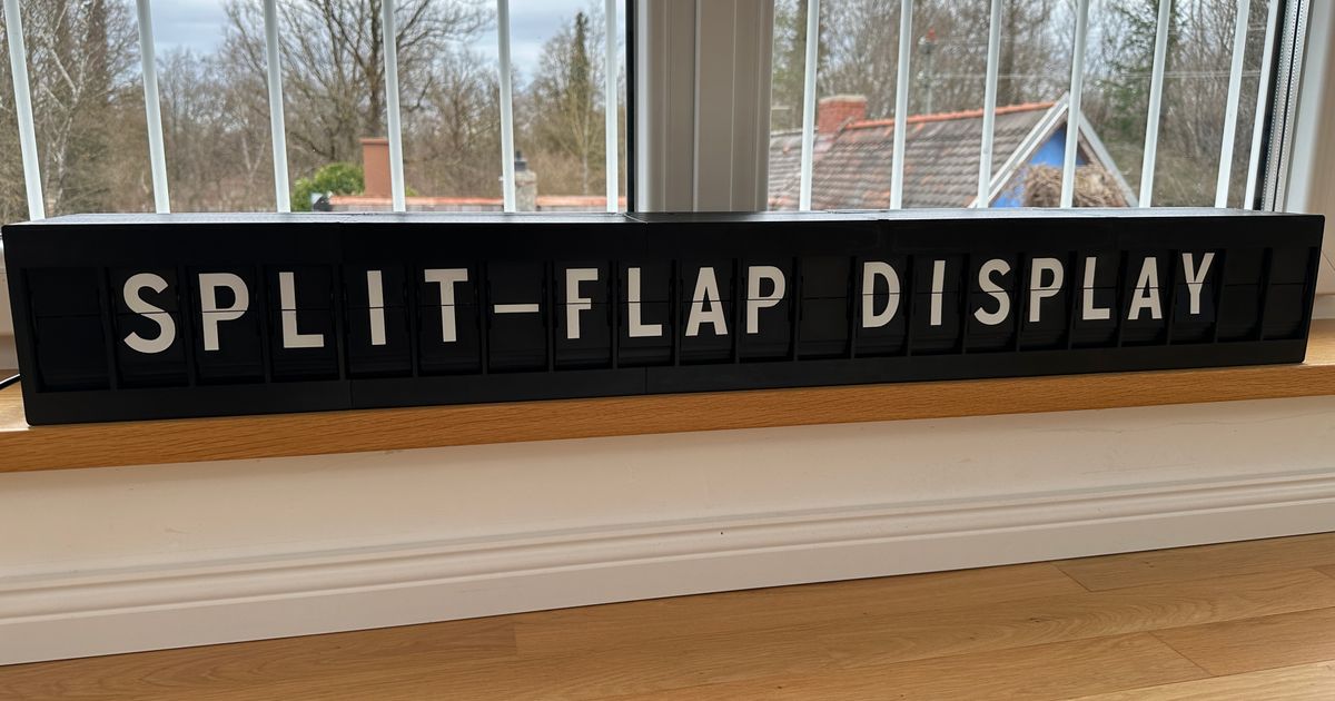 Split-Flap Display (21 Characters) by raina | Download free STL model ...
