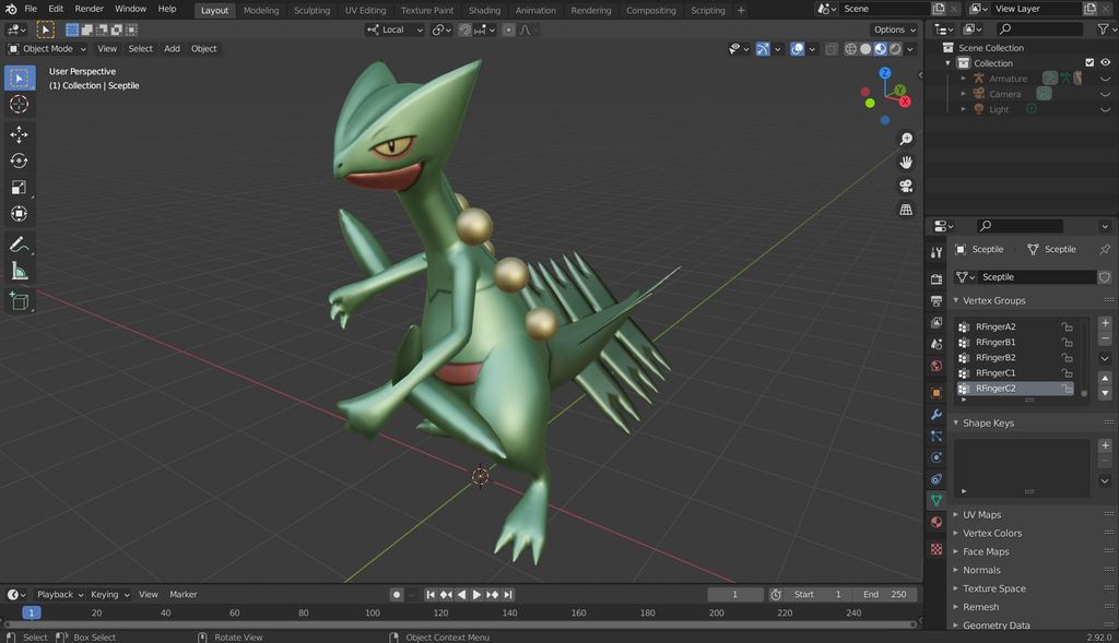 Sceptile Figurine by Rextruction | Download free STL model | Printables.com