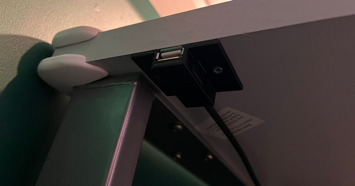 Under desk USB holder by Michał Pietrzyk | Download free STL model ...
