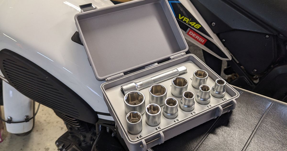 socket set box | 10 sockets by Ralf Hörhager | Download free STL model ...