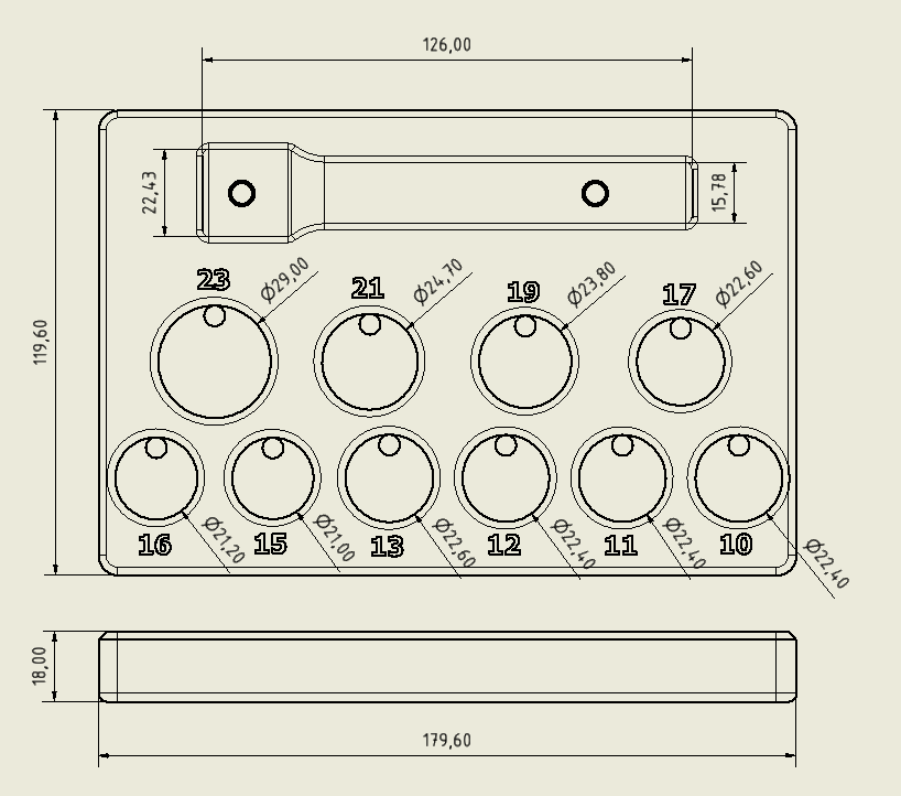 socket set box | 10 sockets by Ralf Hörhager | Download free STL model ...