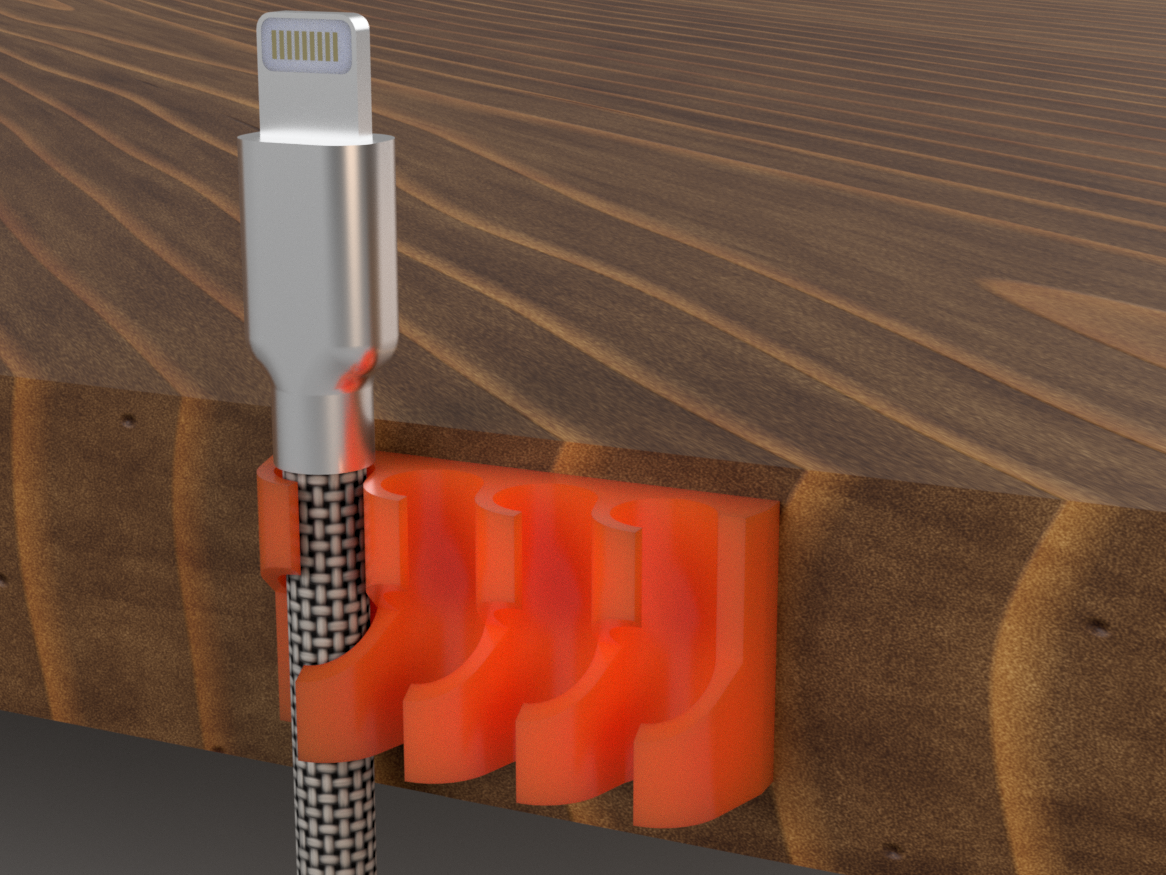 Cable holder 1,2,3,4 slots by Pirate_The_Captain | Download free STL ...