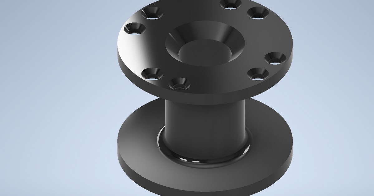 Tin spool. Various sizes (Ø16-30). Filament locking hole. / Bobine pour ...