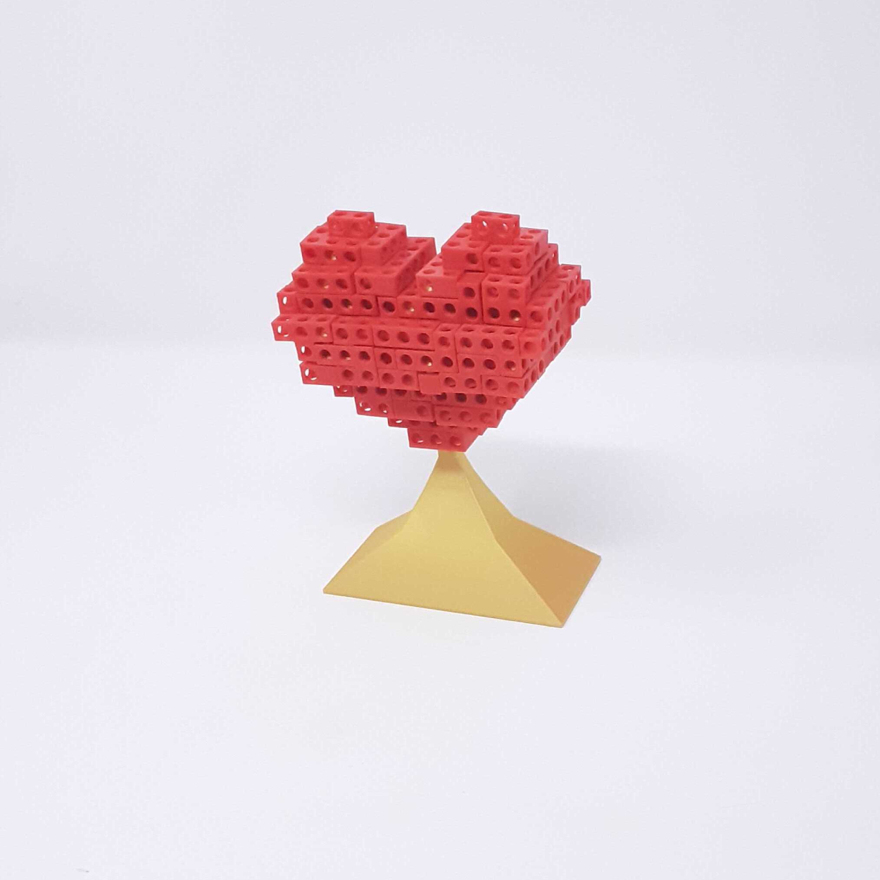 Heart shaped Tetris puzzle with a stand by 3DBrinumi | Download free ...