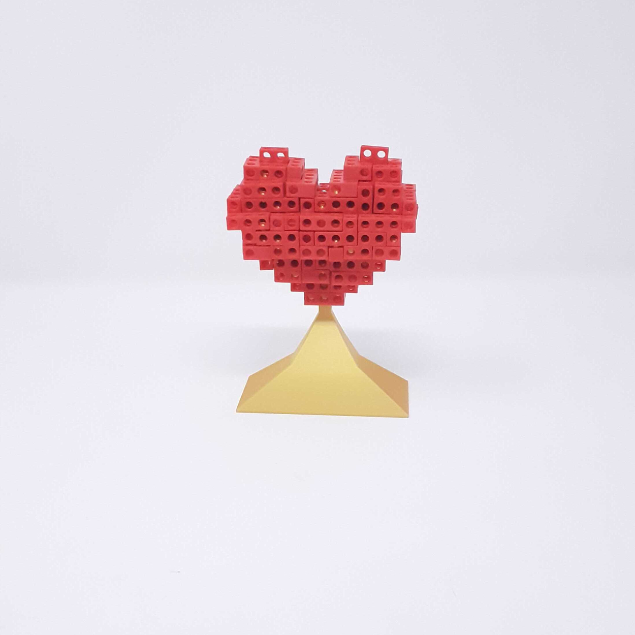 Heart shaped Tetris puzzle with a stand by 3DBrinumi | Download free ...