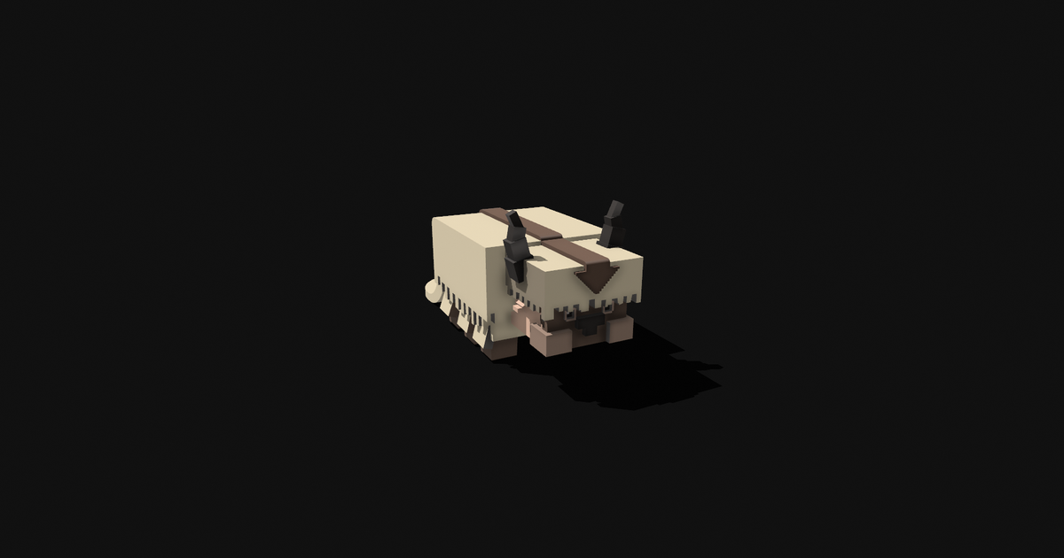 Blocky Appa by Mateo Najera Montalvo | Download free STL model ...