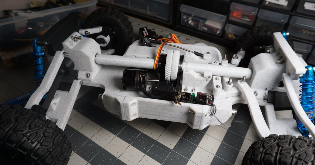 RC Car drive train by RacingRosso | Download free STL model ...