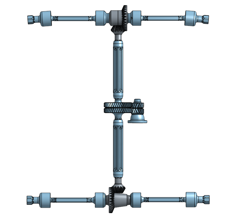RC Car drive train by RacingRosso | Download free STL model ...