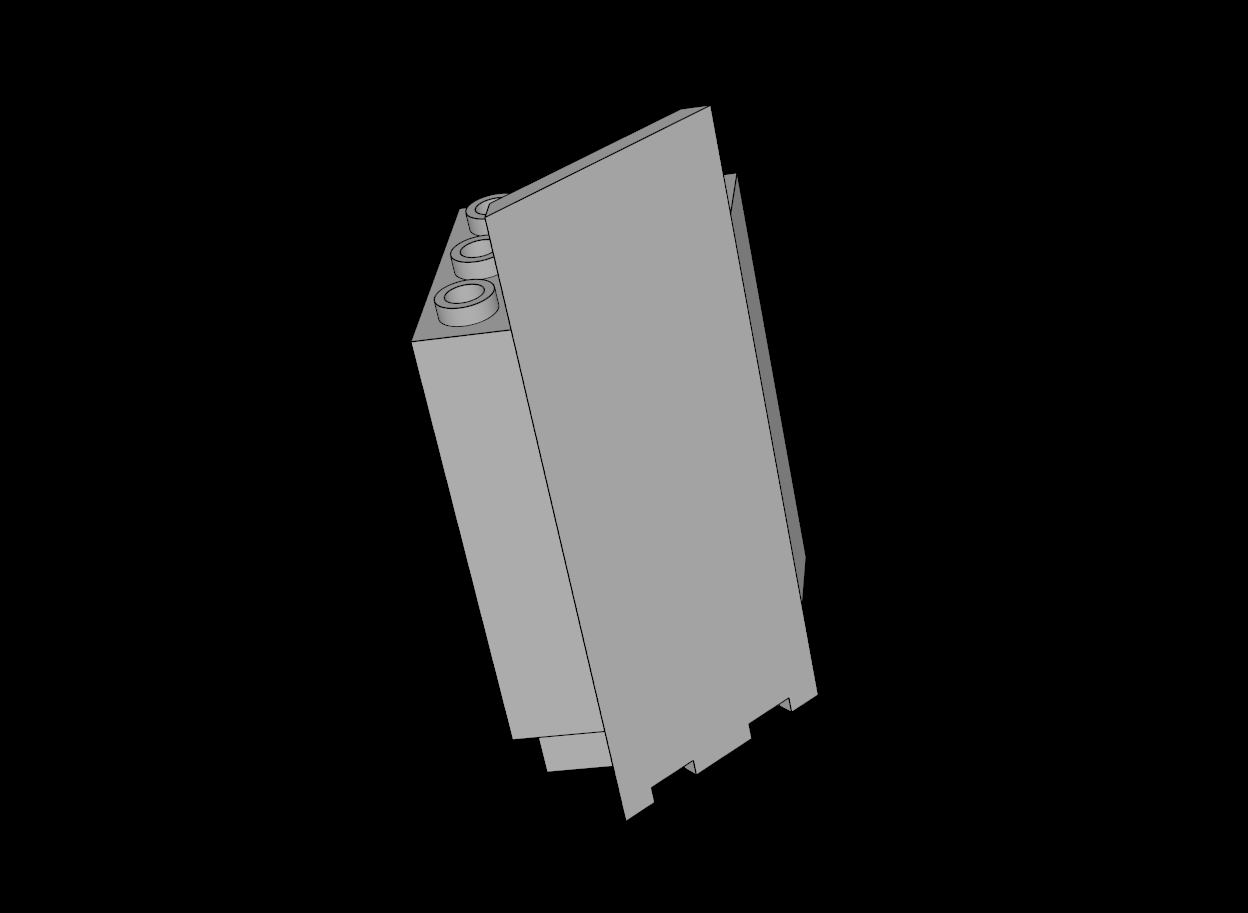 Lego Compatible (2345.dat) Panel Wall 3 x 3 x 6 Corner by thall72 ...