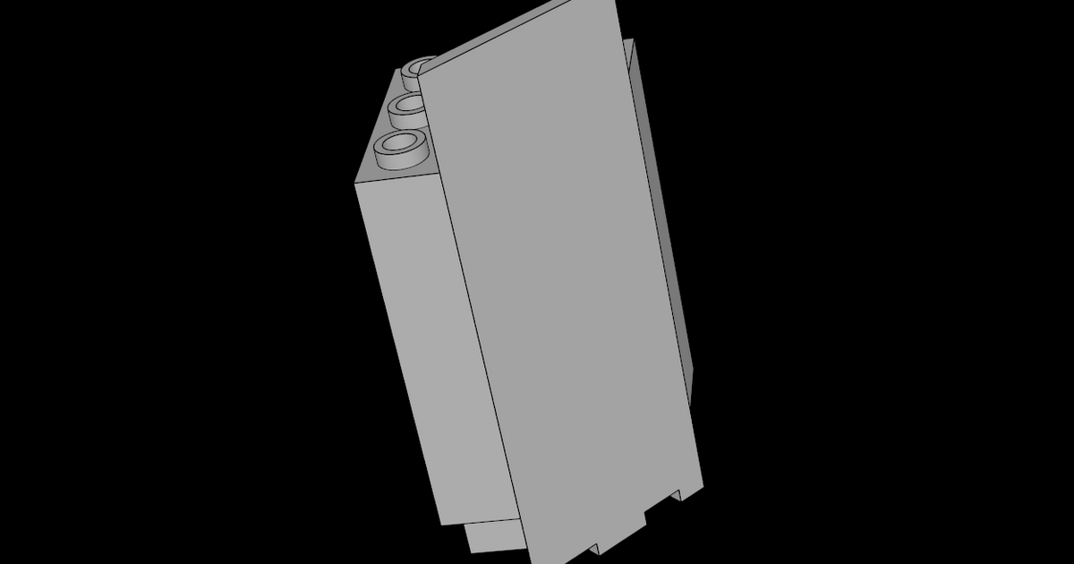 Lego Compatible (2345.dat) Panel Wall 3 x 3 x 6 Corner by thall72 ...