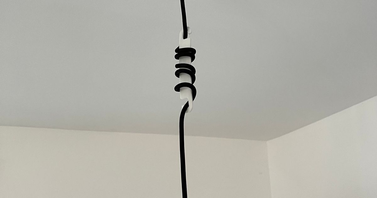 Hanging lamp cable shortener by robinschneider | Download free STL ...