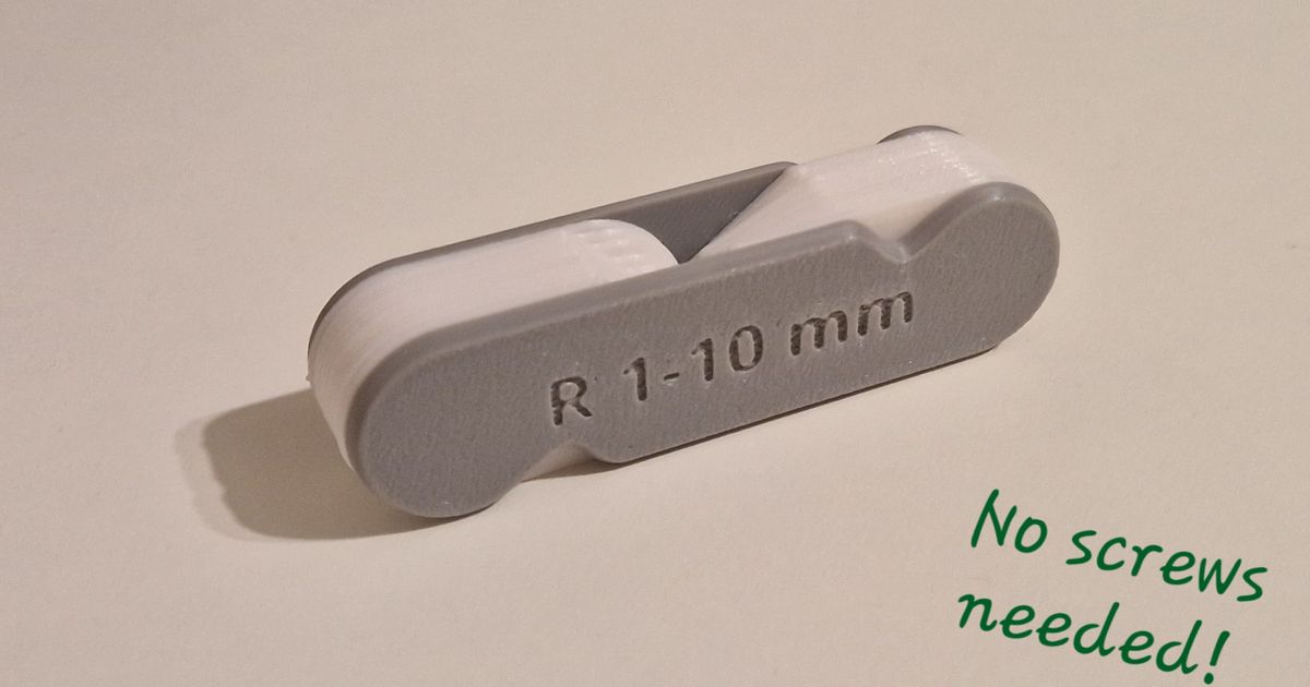 Radius Gauge by Simson | Download free STL model | Printables.com