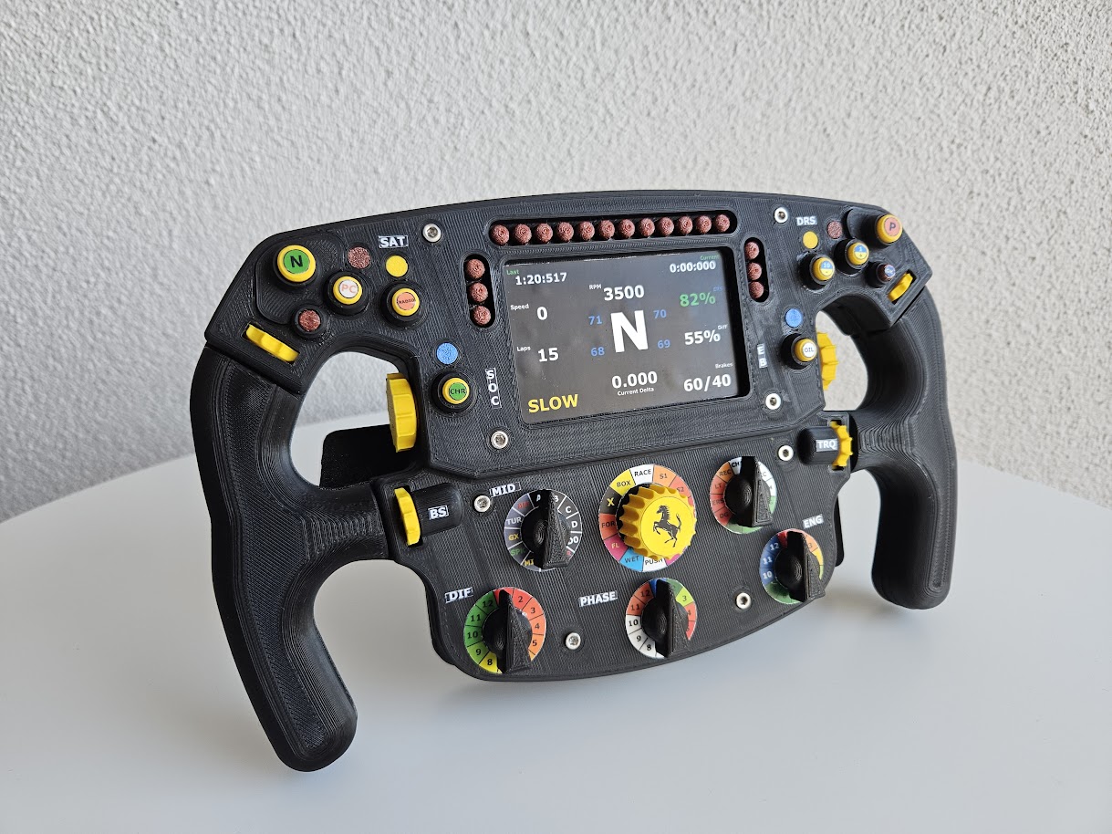 F1 Steering Wheel Full-Scale by RacePrint Studio | Printables Store