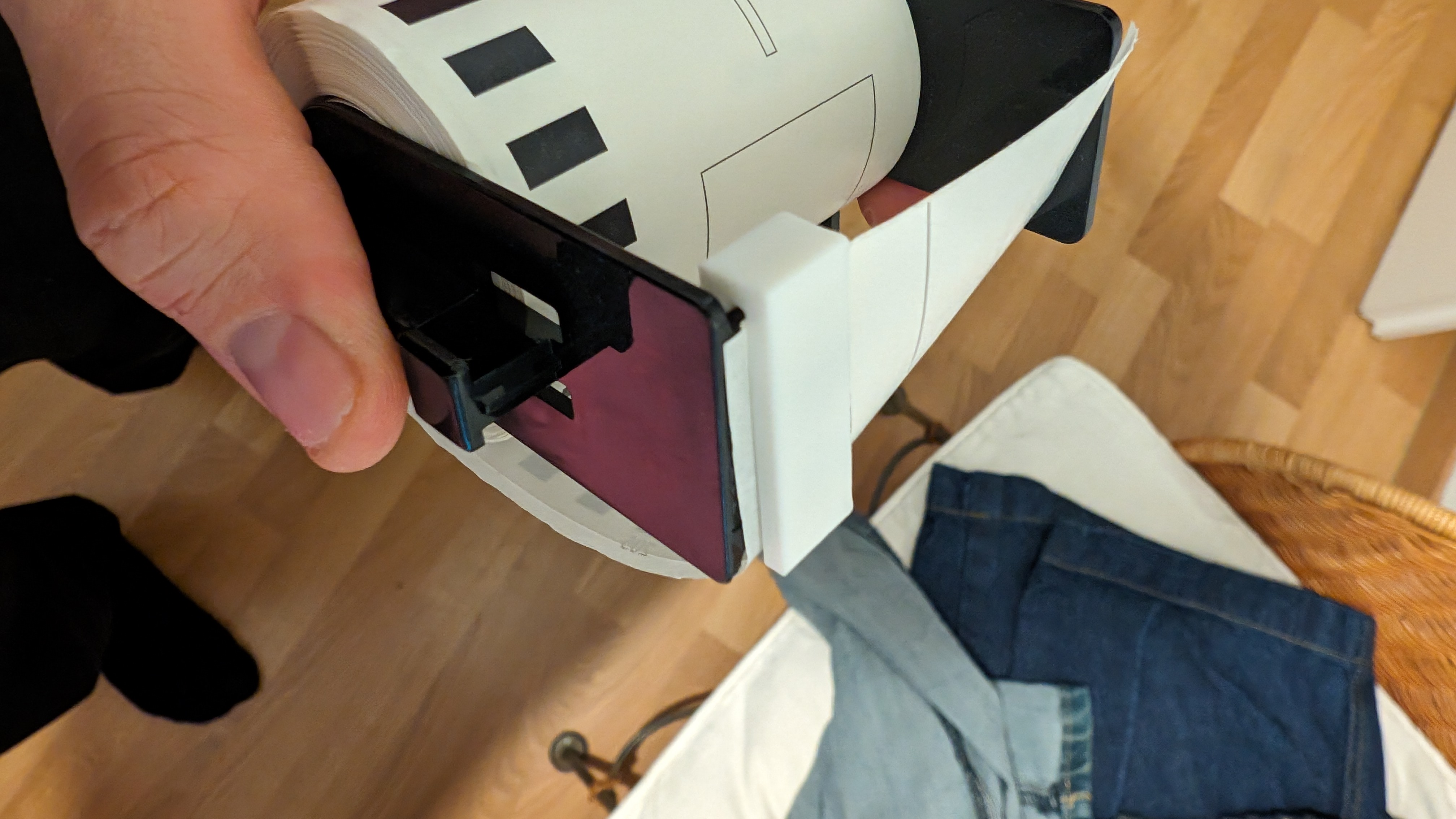 Brother roll holder and clamp by J. | Download free STL model ...