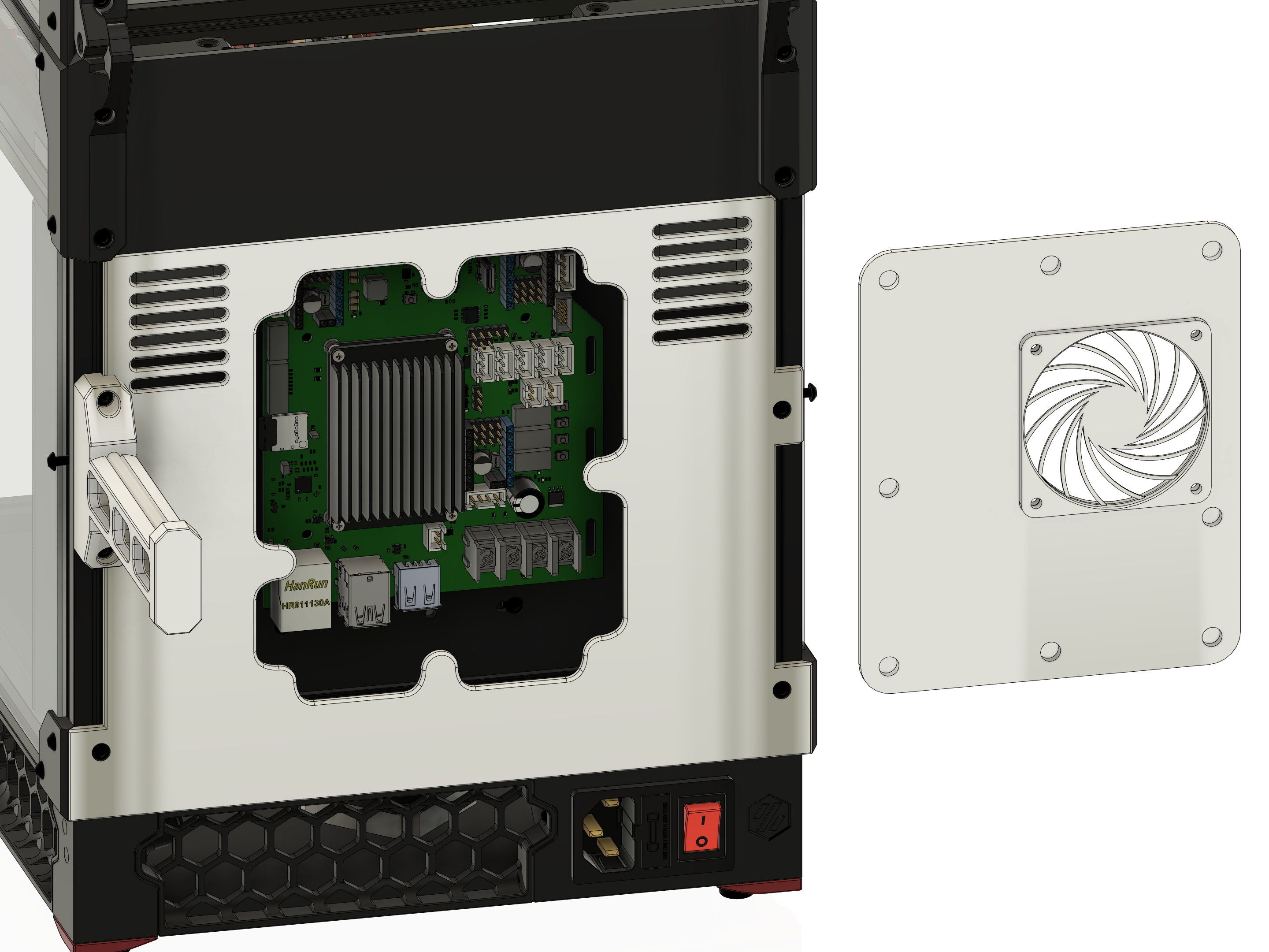 Magnetic Back Cover for VORON 0.2 with the Catalyst board by PRINTING ...