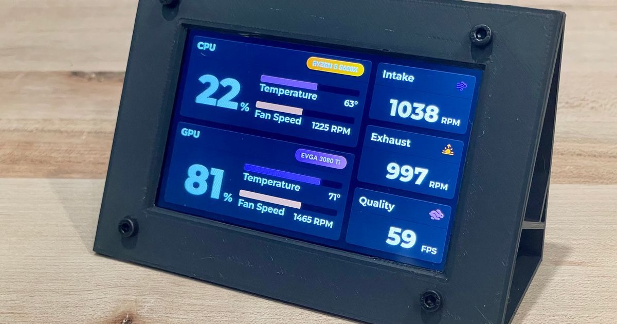 HDMpi PC Status Screen by eljimador | Download free STL model ...
