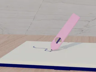 Flat pen by Treba Ales | Download free STL model | Printables.com