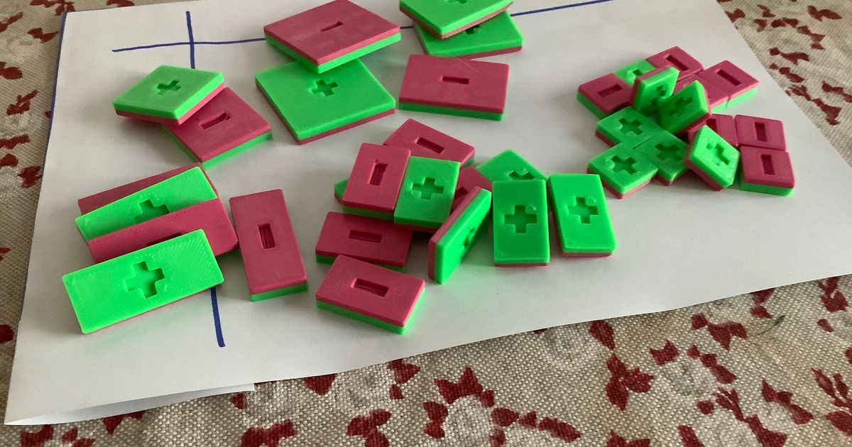 Algebra tiles by Karolina Klempirova | Download free STL model ...