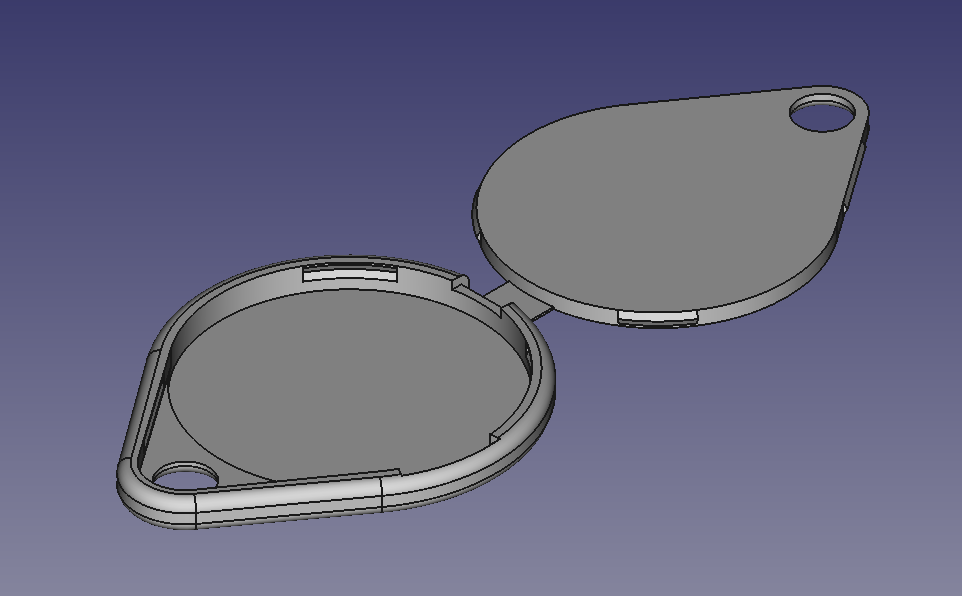 RFID key-fob case DIY by tearandfix | Download free STL model ...