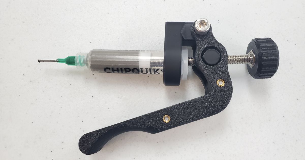 Manual solder flux (paste) dispenser (extruder) - improved by Burton ...