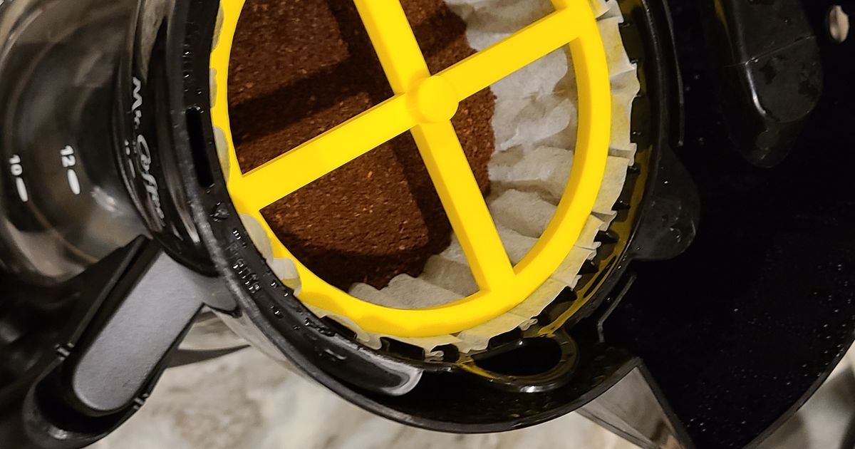 Coffee Filter Clamp by TBatt | Download free STL model | Printables.com