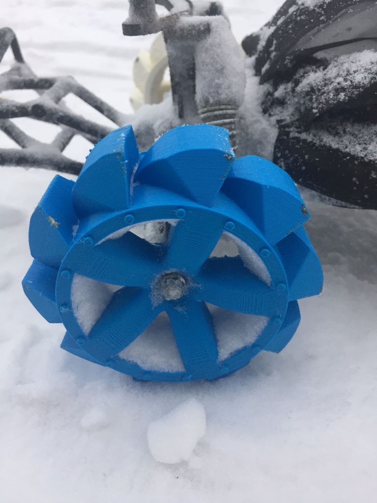 Traxxas Slash Snow Wheel (1:10) by Space | Download free STL model ...