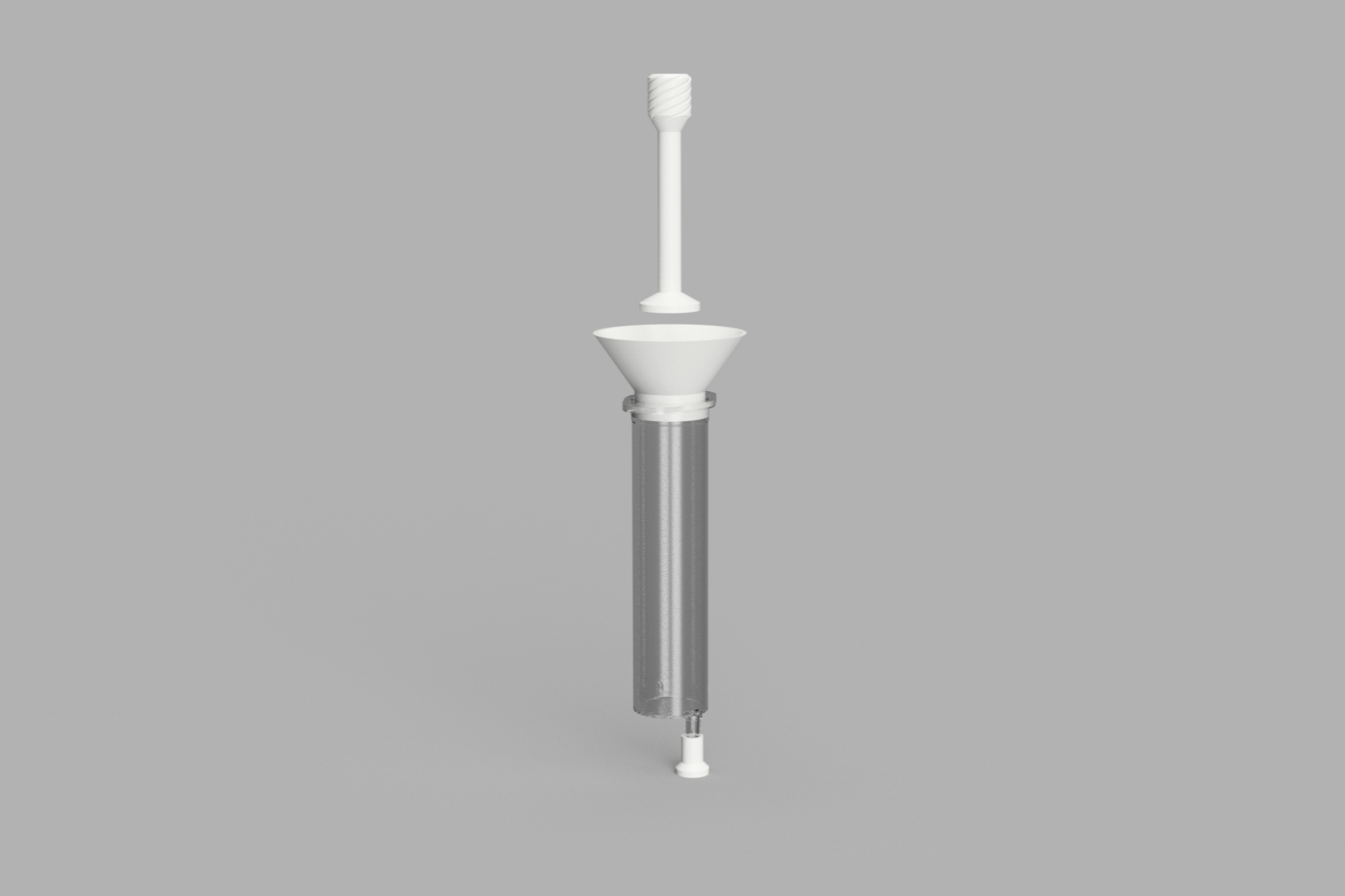 Plunger, Funnel and cap for 20ml Syringe by Space | Download free STL ...