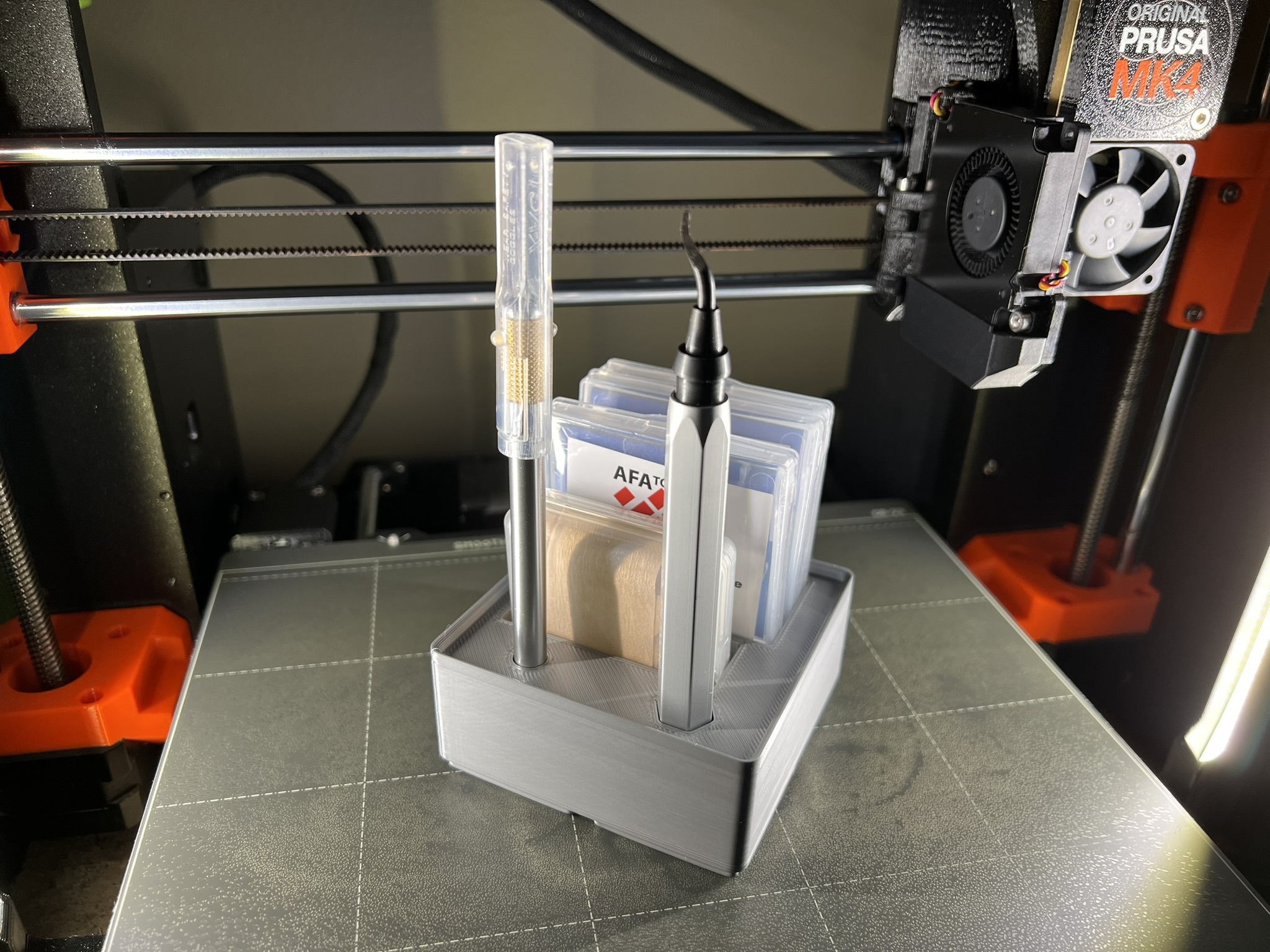 Gridfinity 2x2 Vertical Deburring Tool & Exacto Holder by Maykr | Download free STL model ...