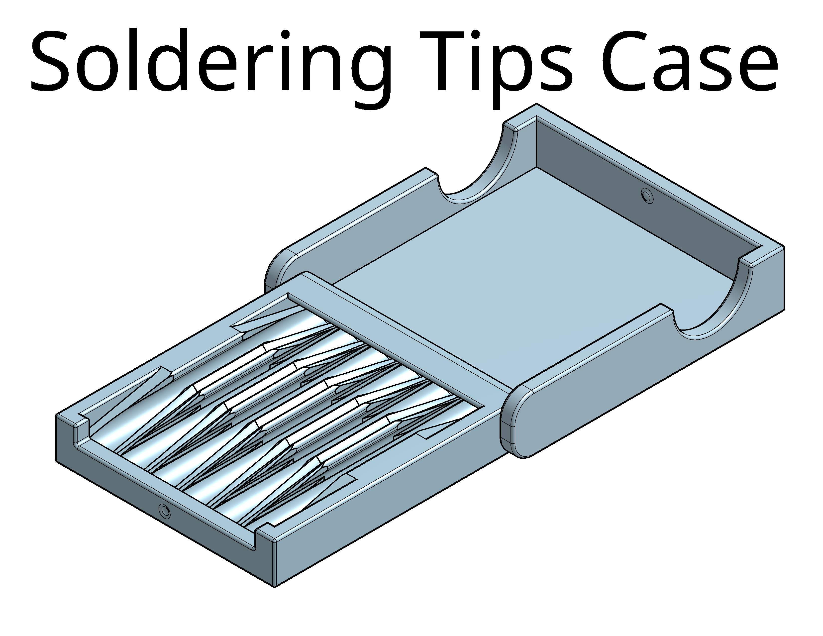 Soldering Tips Case by DJF94 | Download free STL model | Printables.com