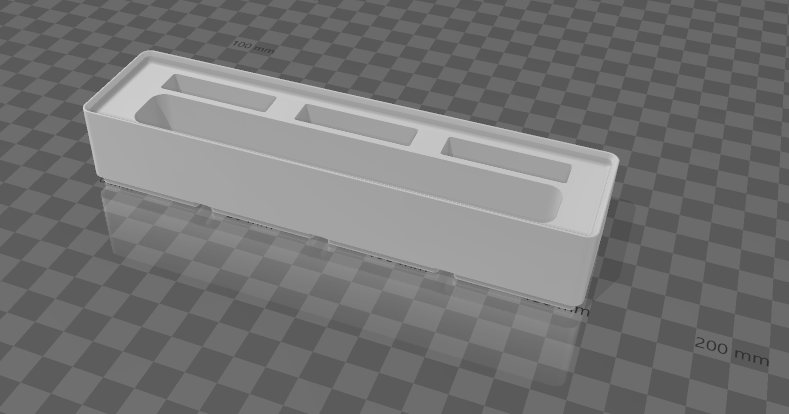 Gridfinity Plastic/Regular Scraper and Blade Bin 1x4 by Adarian ...