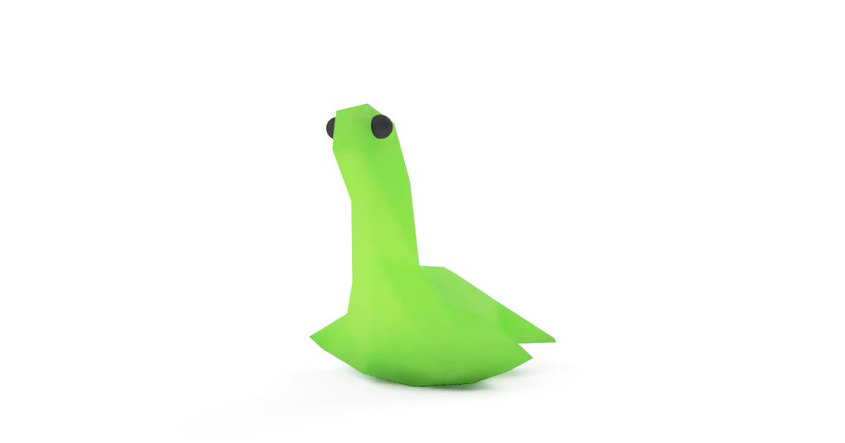 Low poly nessie by Ziemniaczenka | Download free STL model | Printables.com