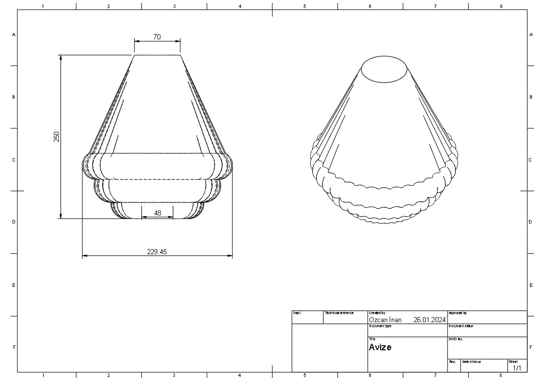 Lamp Shade #2, Hanging by özcan inan | Download free STL model ...
