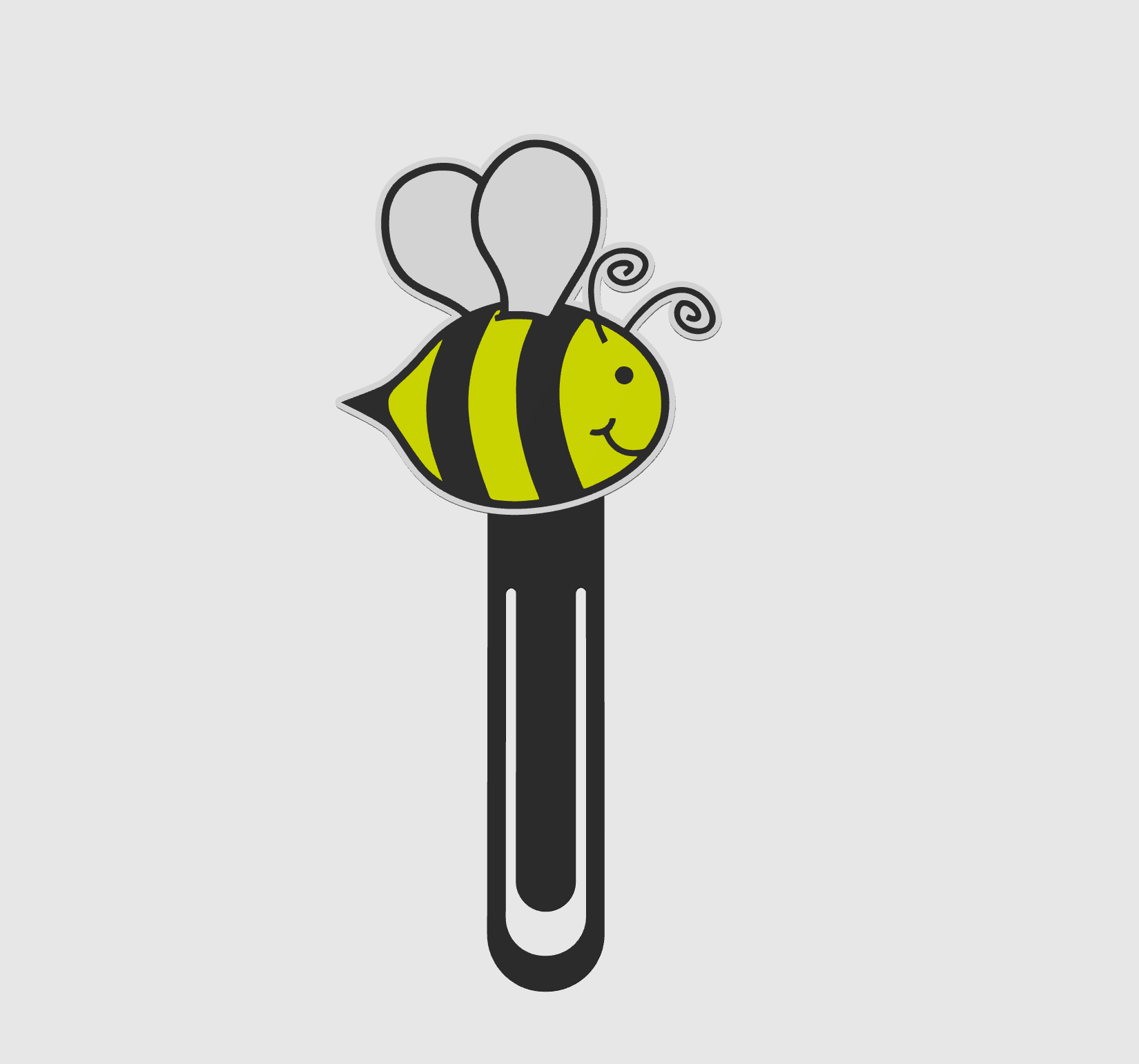 BookMark Bee Baby Kawaii Black White and Multicolor by Pierluigi ...