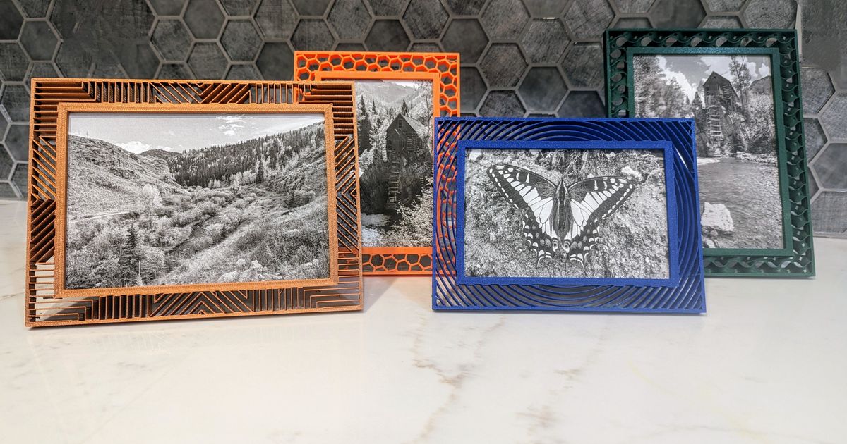Infill Pattern Picture Frames by RomeEight1 | Download free STL model ...