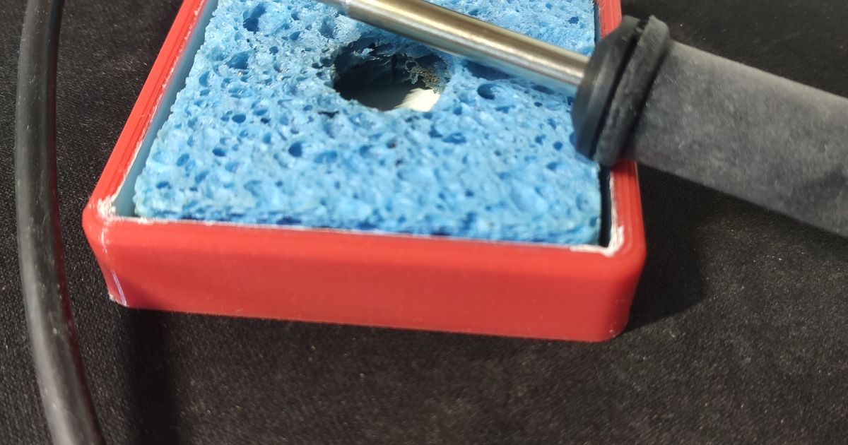 Soldering sponge bin by batteria_ | Download free STL model ...