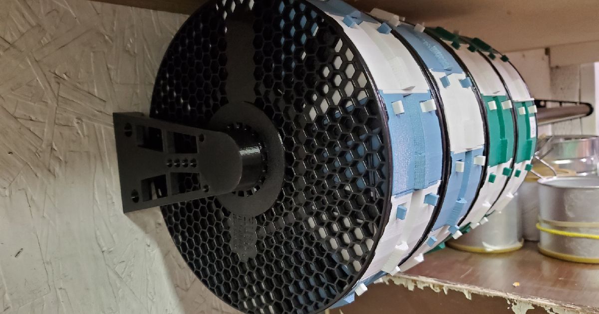 Curtain Rod Mount Bracket for mounting Vertical Filament Spool Drawers ...