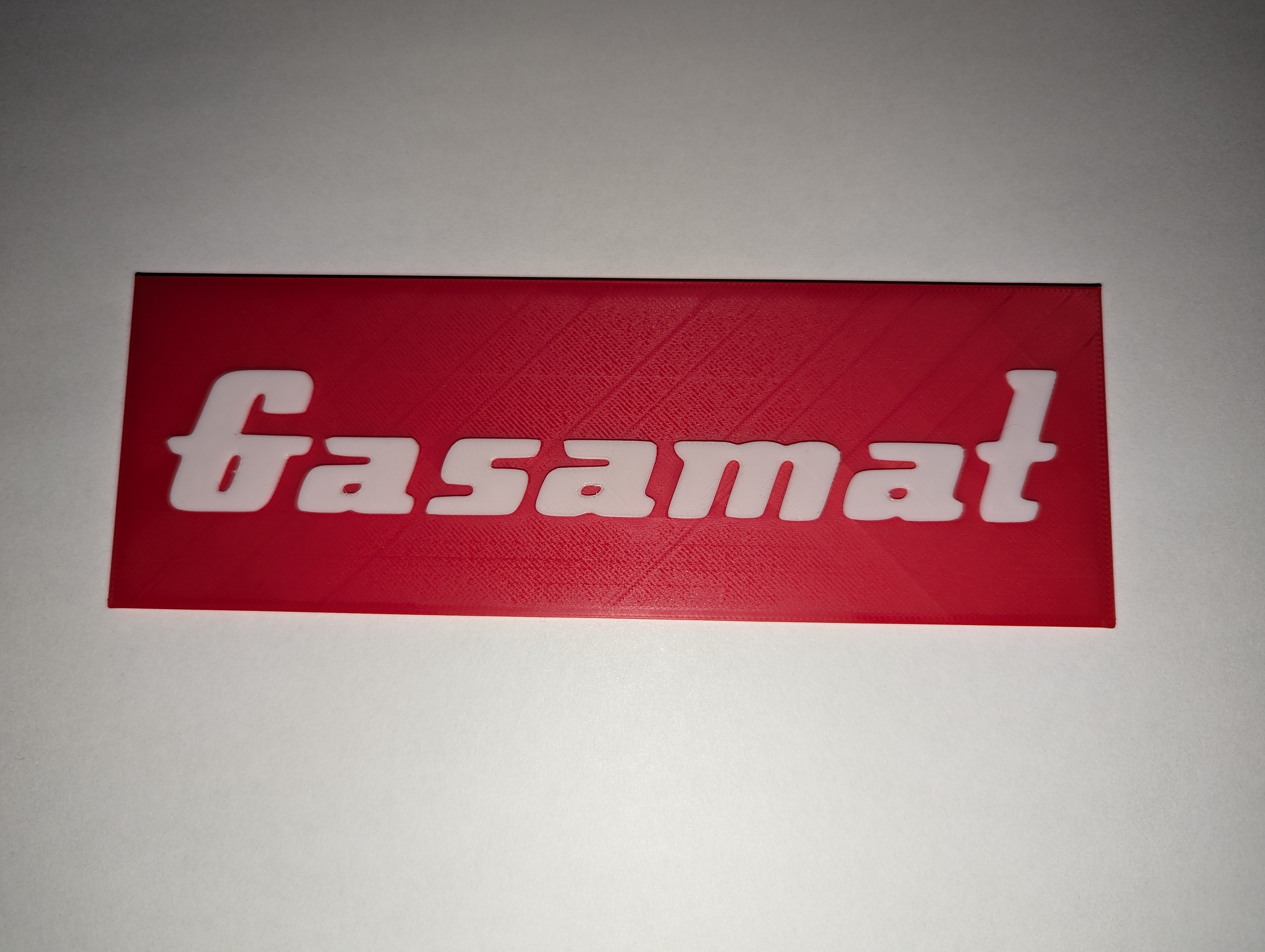Gasamat Sign / Plaque by Squibs | Download free STL model | Printables.com