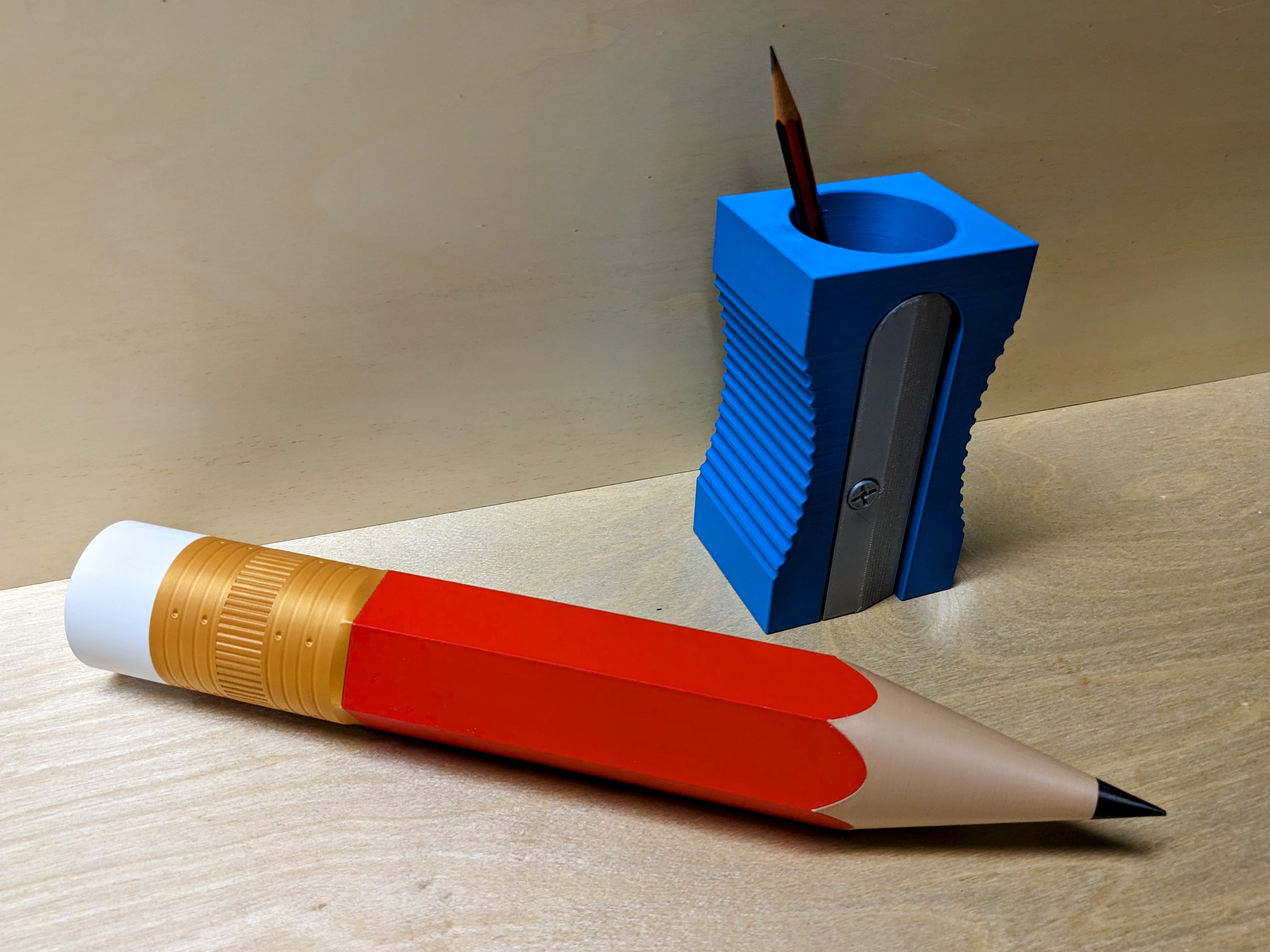 Giant Pencil Pencil Case by Flash72 | Download free STL model ...