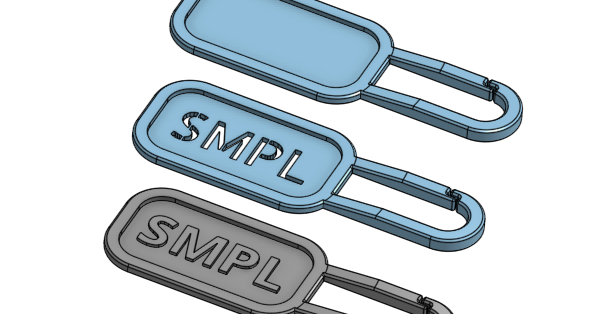 Snap-On Name Tag by kaje | Download free STL model | Printables.com