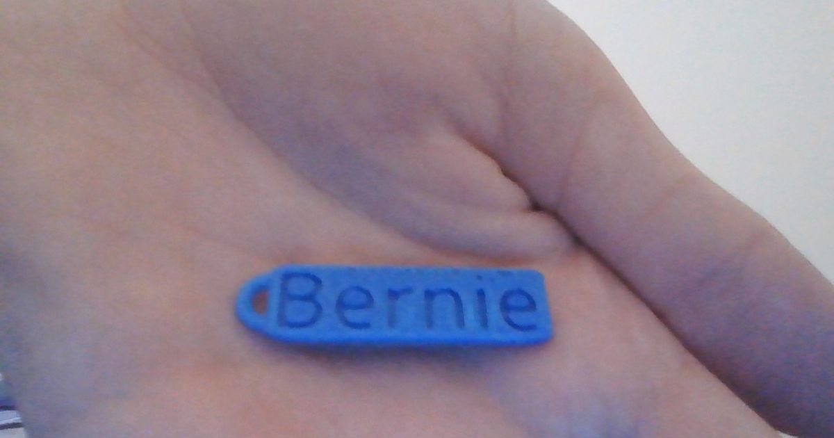 "Bernie" name keychain by Owen | Download free STL model | Printables.com