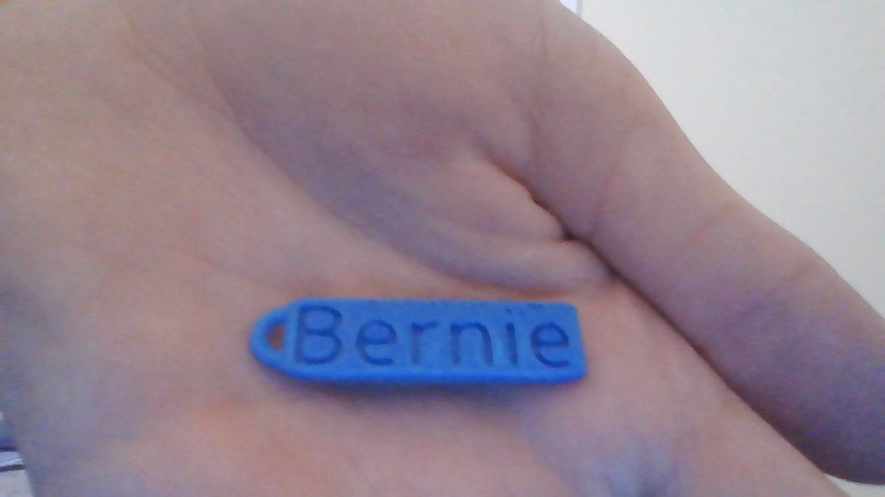 "Bernie" name keychain by Owen | Download free STL model | Printables.com