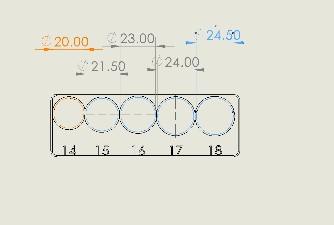 14 to 18 mm 3/8 in Husky socket holder gridfinity by Ian Cox | Download ...