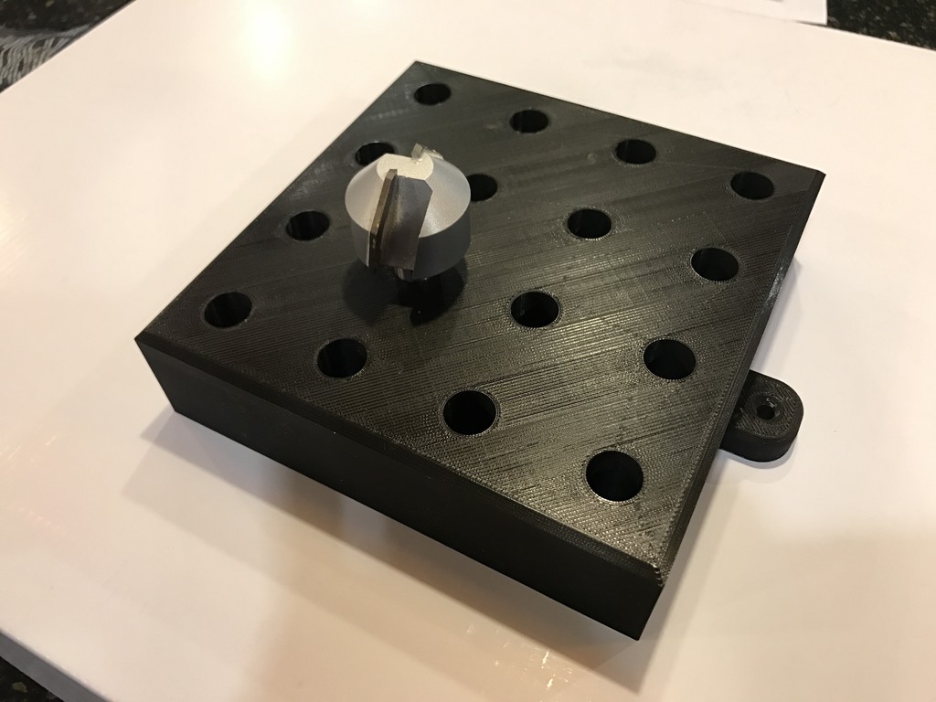 1/2 inch Router Bit Wall Storage Block by Goolow | Download free STL ...
