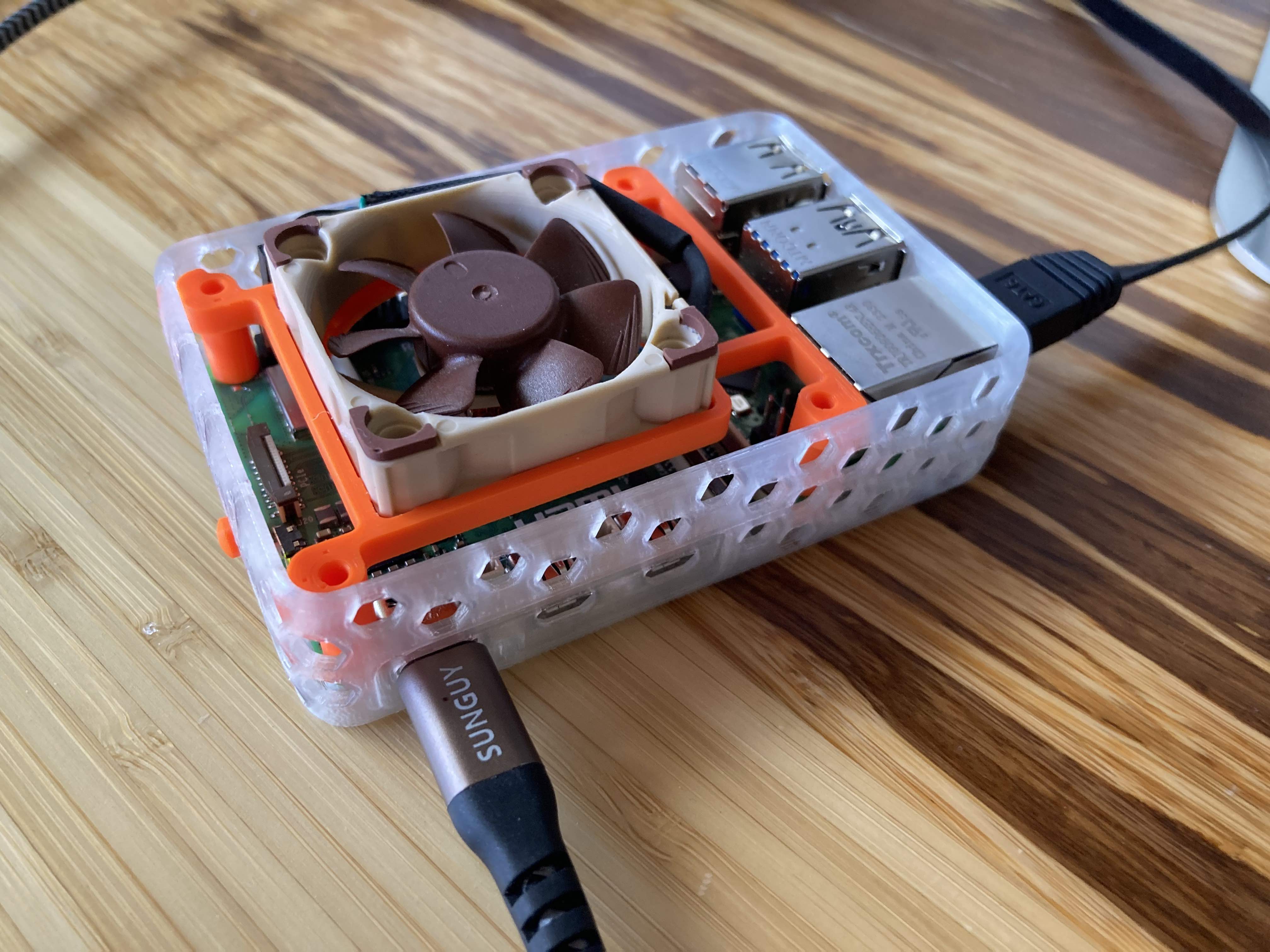 HexCase Simple for RPi 5 and Noctua Fan 40mmx10mm by Carter | Download ...