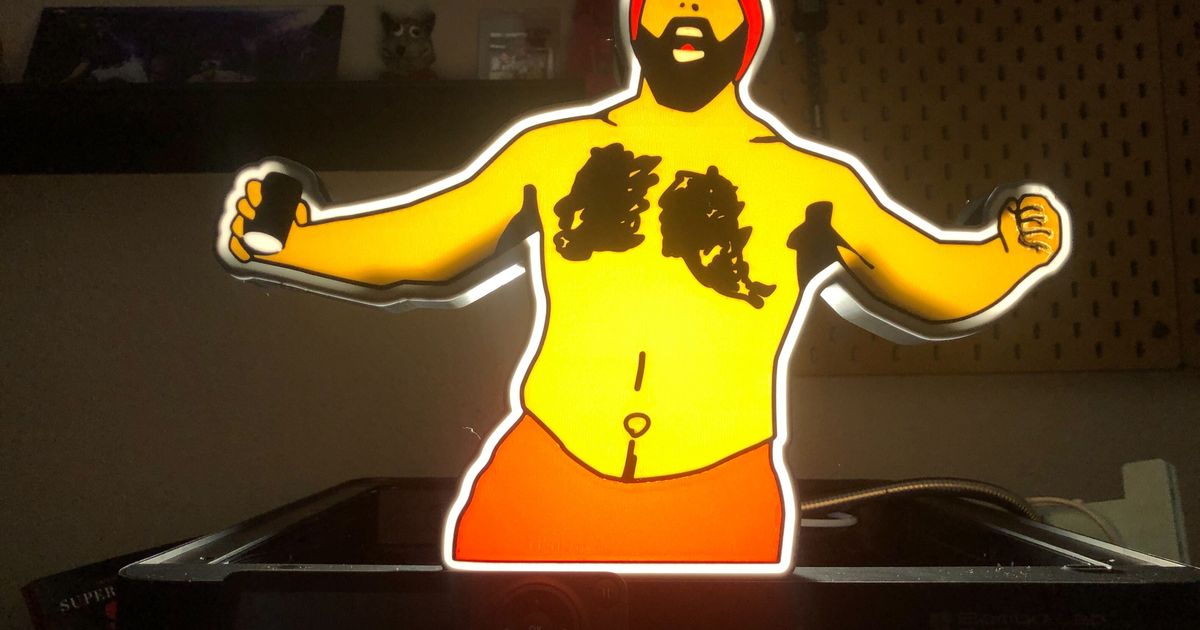 Jason Kelce Lamp by the3dsportsbeard | Download free STL model ...