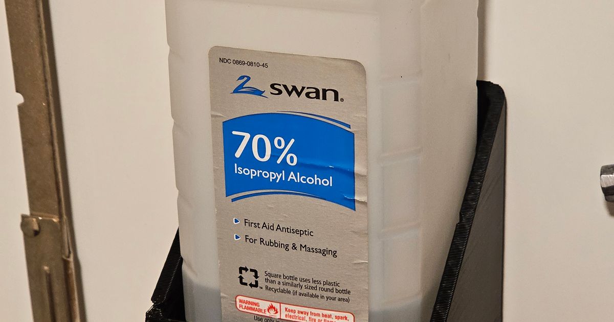 IPA isoprapanol 32 oz costco 1l square container holder by EugeneGTI ...