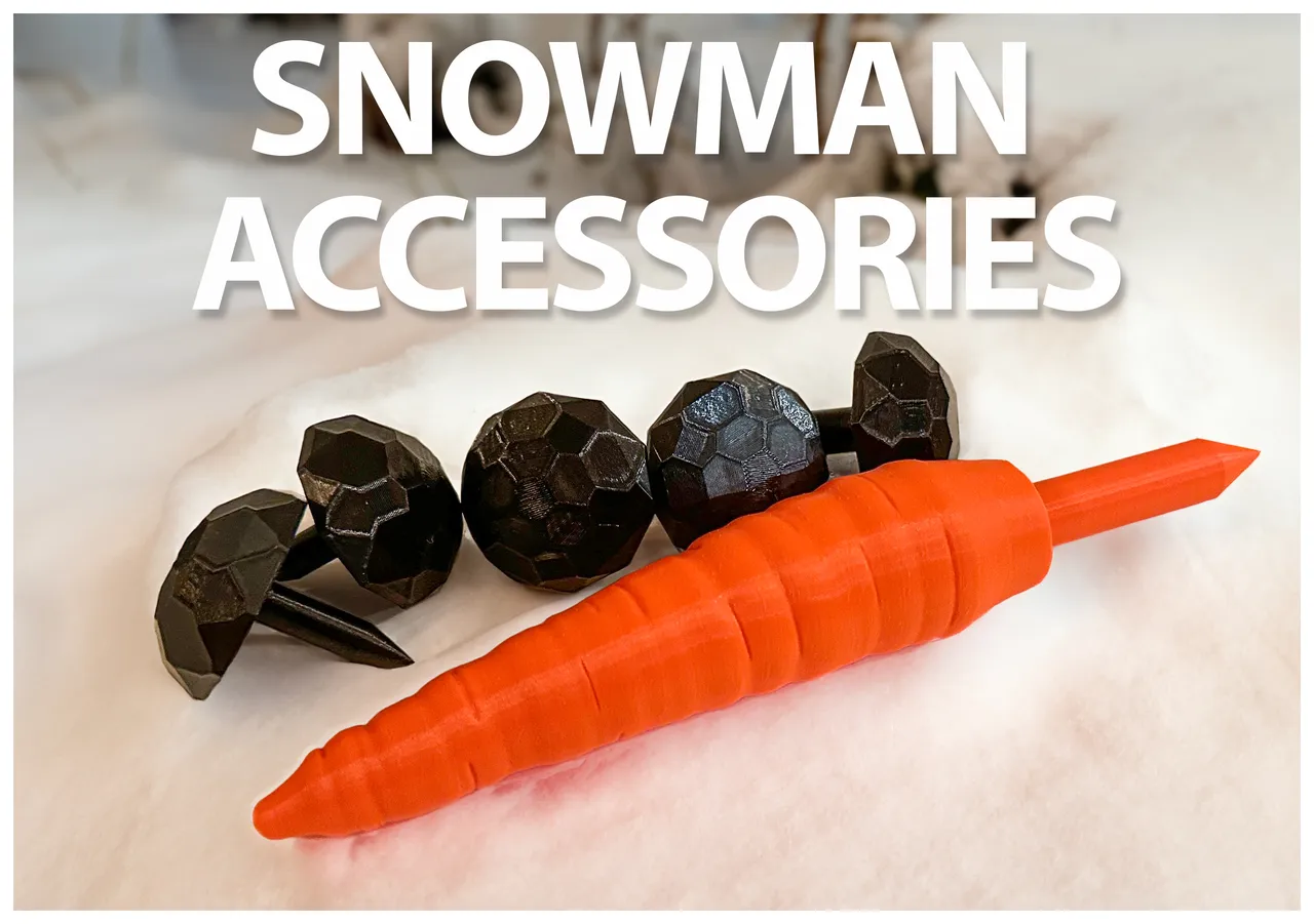 Snowman Accessory Kit by Doug Kremer | Download free STL model ...